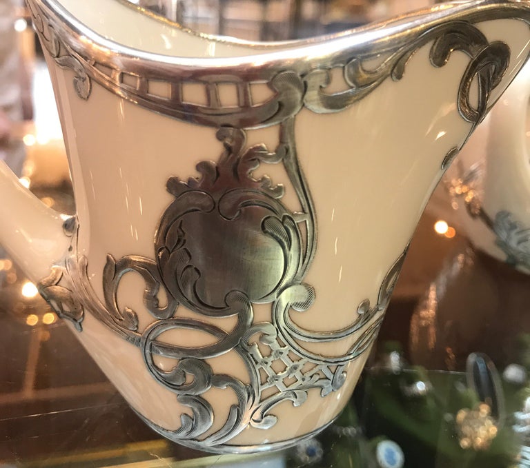 Sterling Silver Overlay Tea Set at 1stDibs