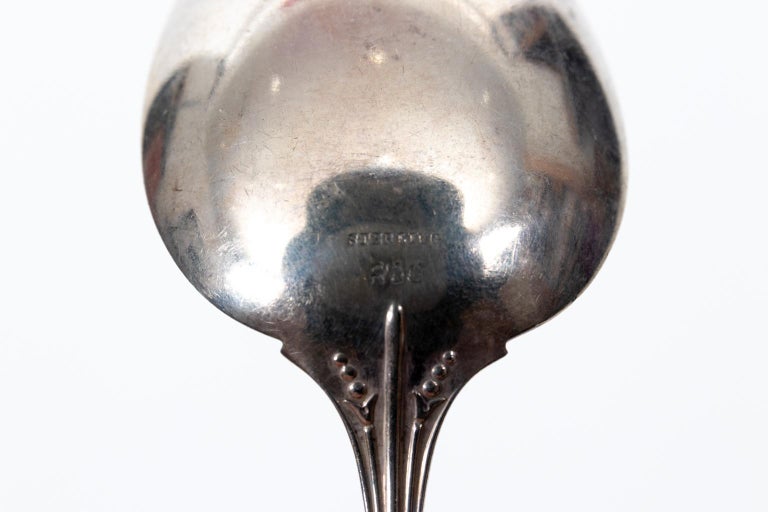 Sterling Silver Pair of Corinthian Spoons For Sale at 1stDibs