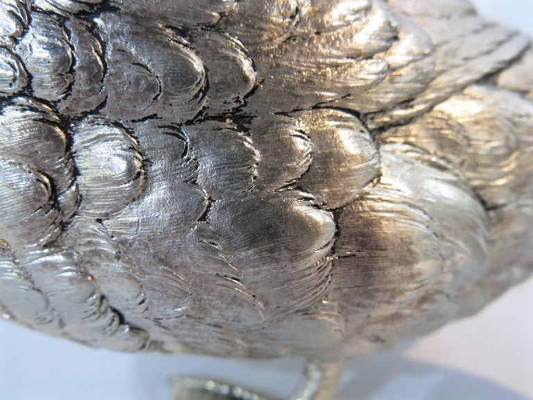 Sterling Silver Pair of Ducks at 1stDibs