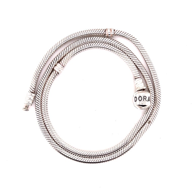 Sterling Silver Pandora Necklace For Sale at 1stDibs