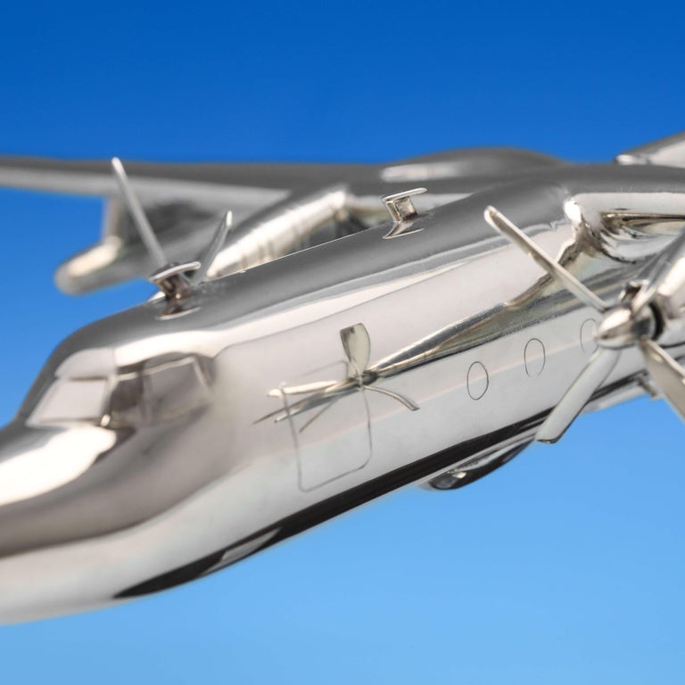Scottish Fisheries Sterling Silver Plane Model Fokker F27-200 ...
