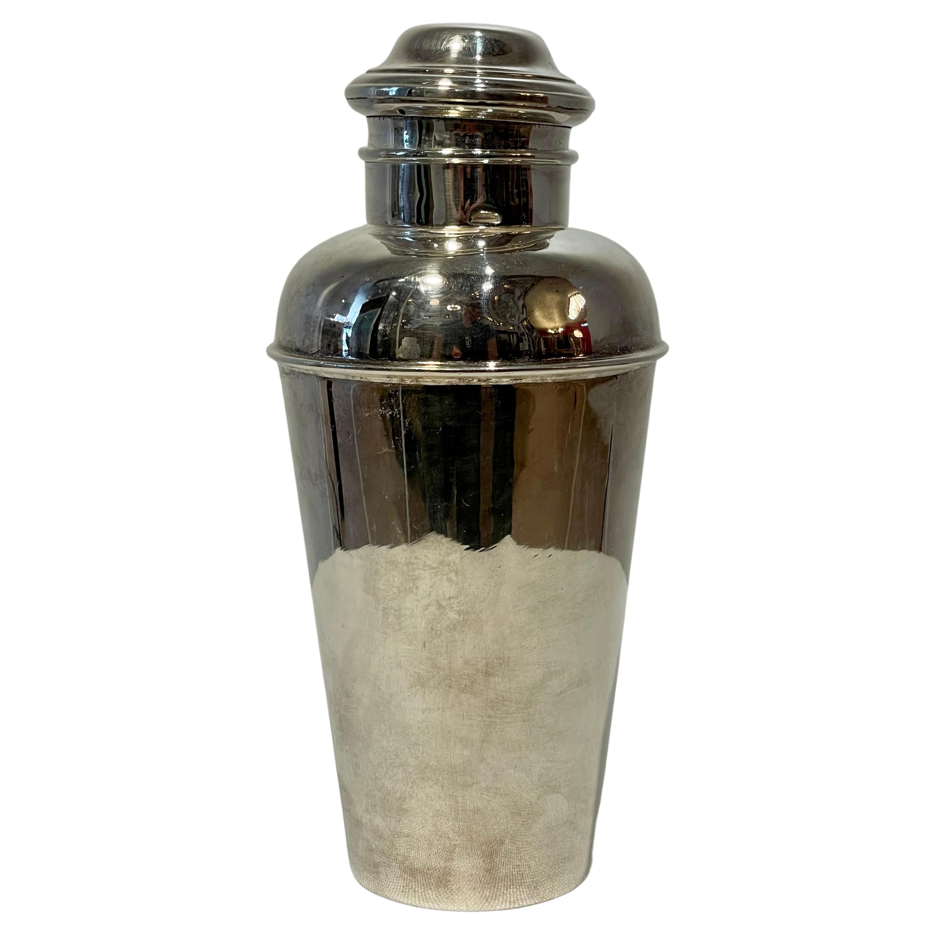 Sterling Silver-Plated Martini Shaker, Large For Sale at 1stDibs