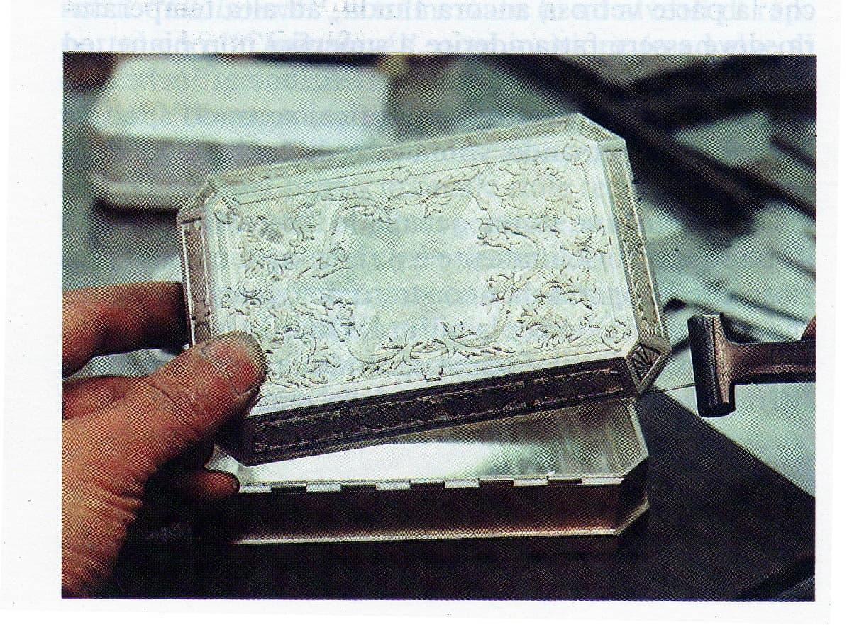 Sterling Silver Powder Case, Produced for Cartier, Fired Enamel ...