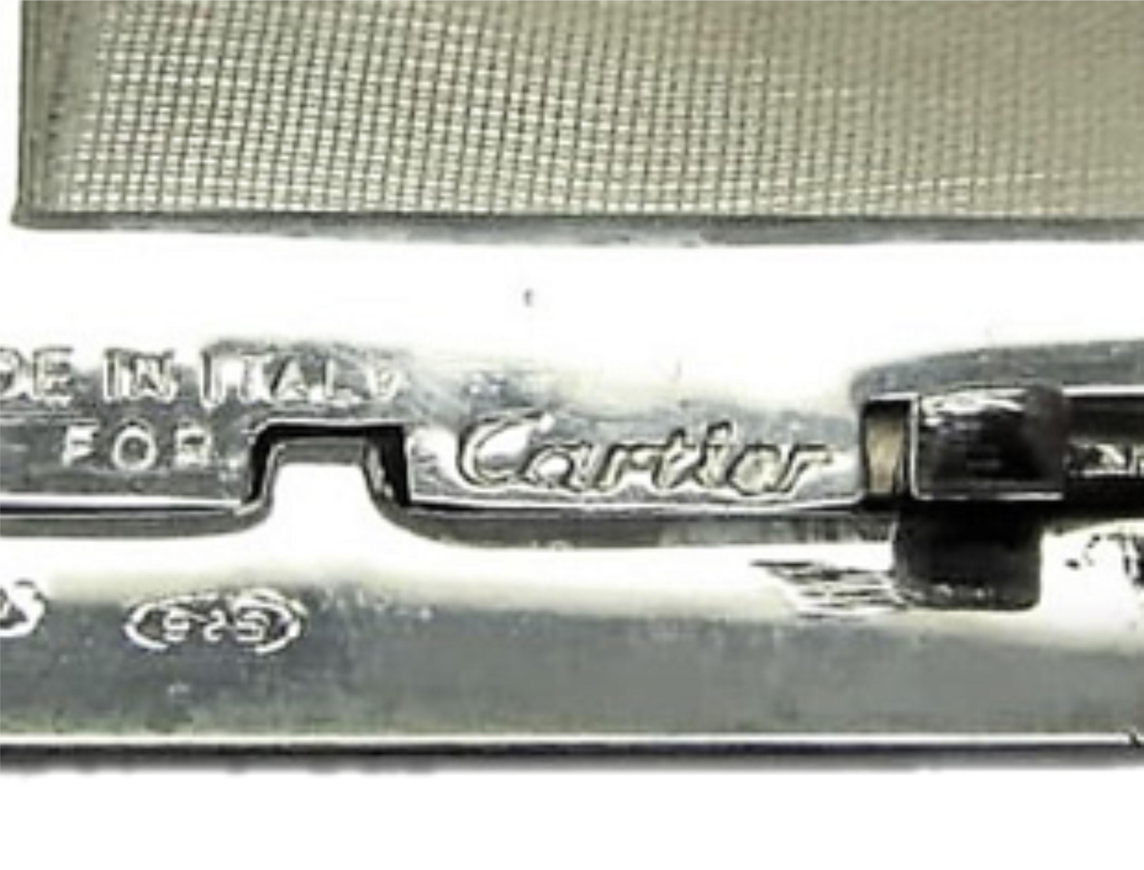 Sterling Silver Powder Case, Produced for Cartier, Fired Enamel ...