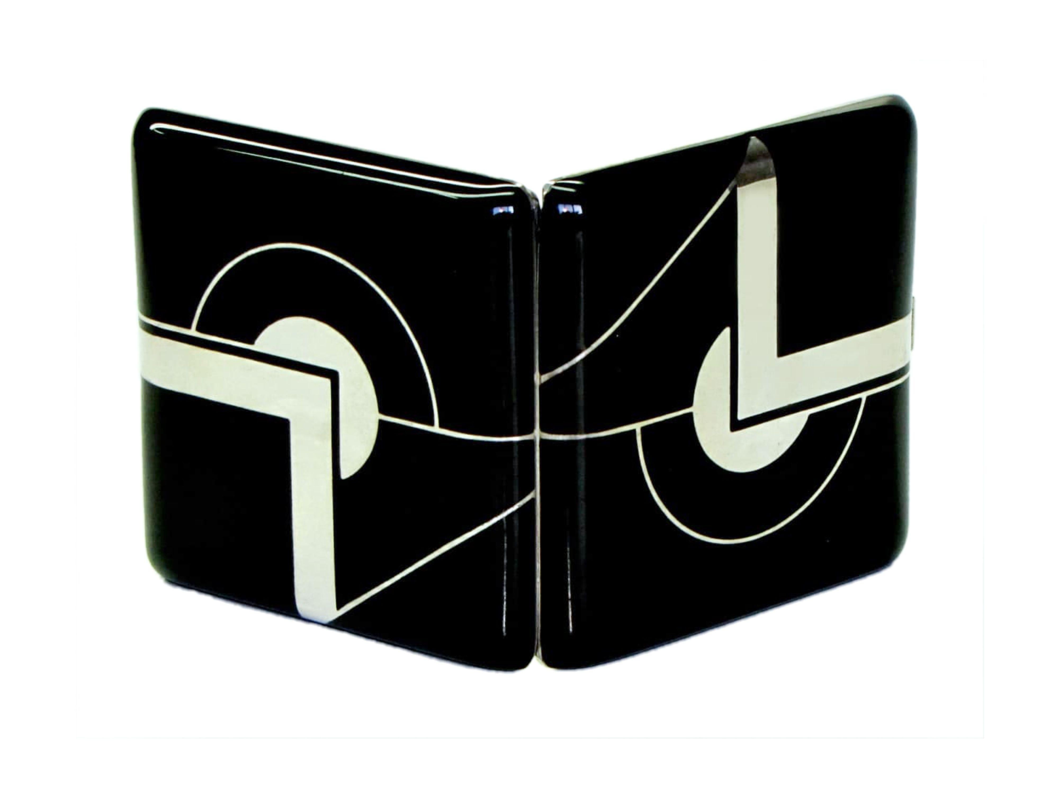 Sterling Silver Powder Case, Produced for Cartier, Fired Enamel ...