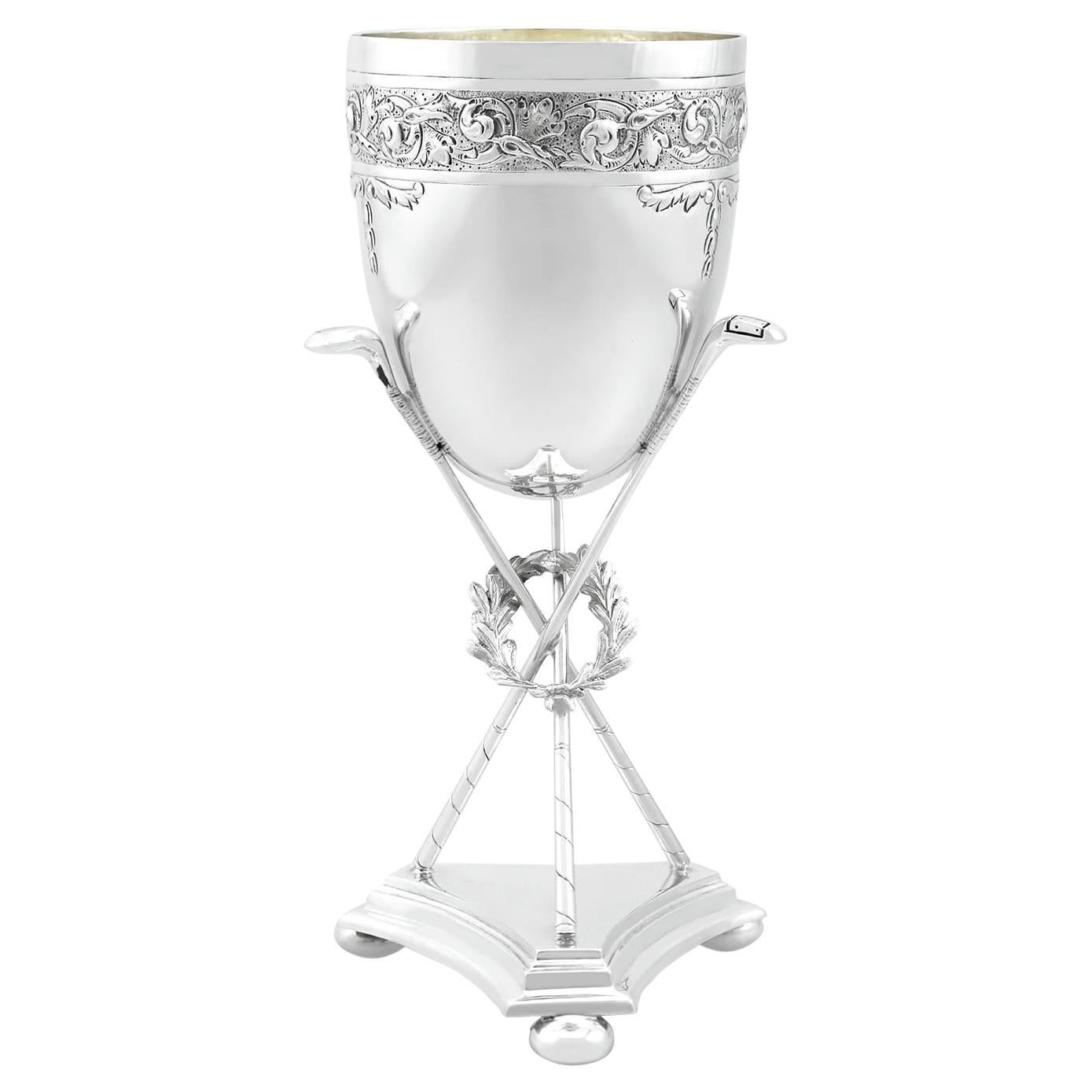 Antique Sterling Silver Golf Trophy Cup, 1935 at 1stDibs | antique golf ...