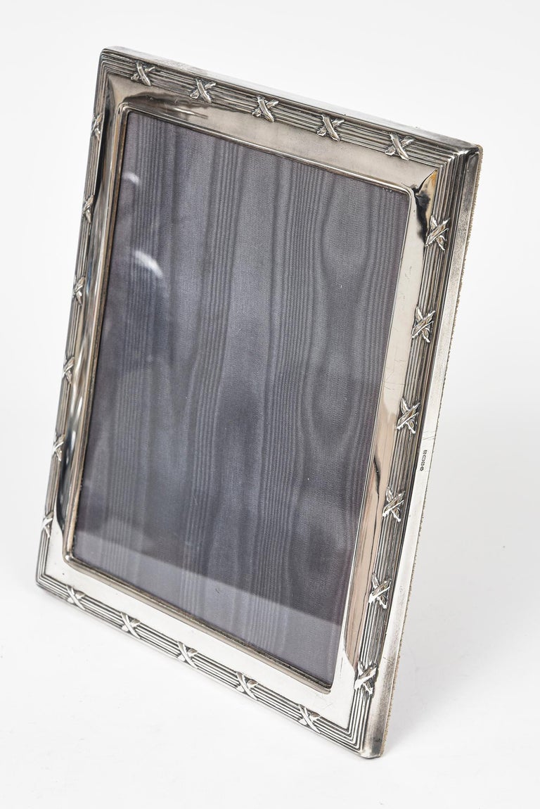 Sterling Silver Reed and Ribbon Rectangular Picture Frame by Carr For ...