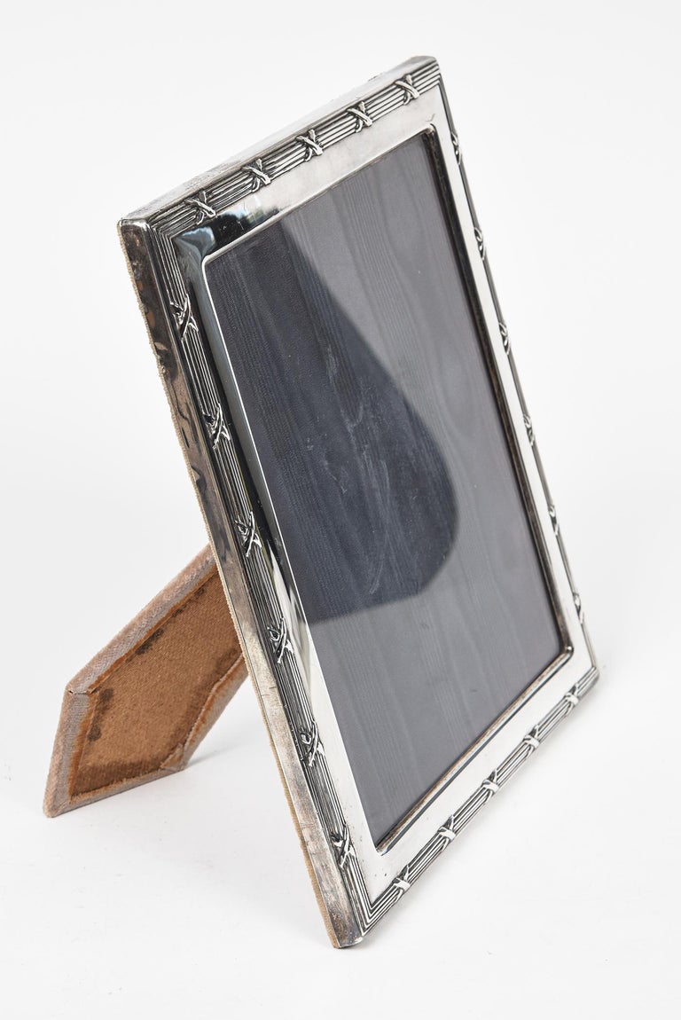 Sterling Silver Reed and Ribbon Rectangular Picture Frame by Carr For ...