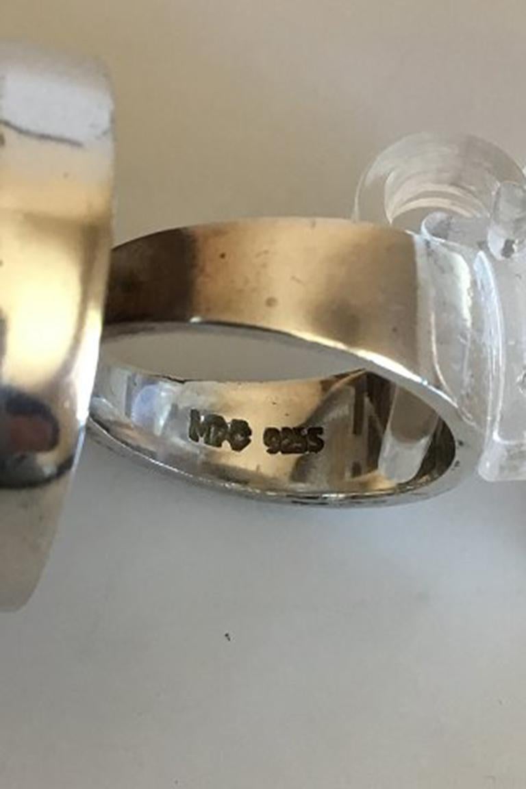 Sterling Silver Ring with Pink Stone MPC from M.P. Christoffersen ...