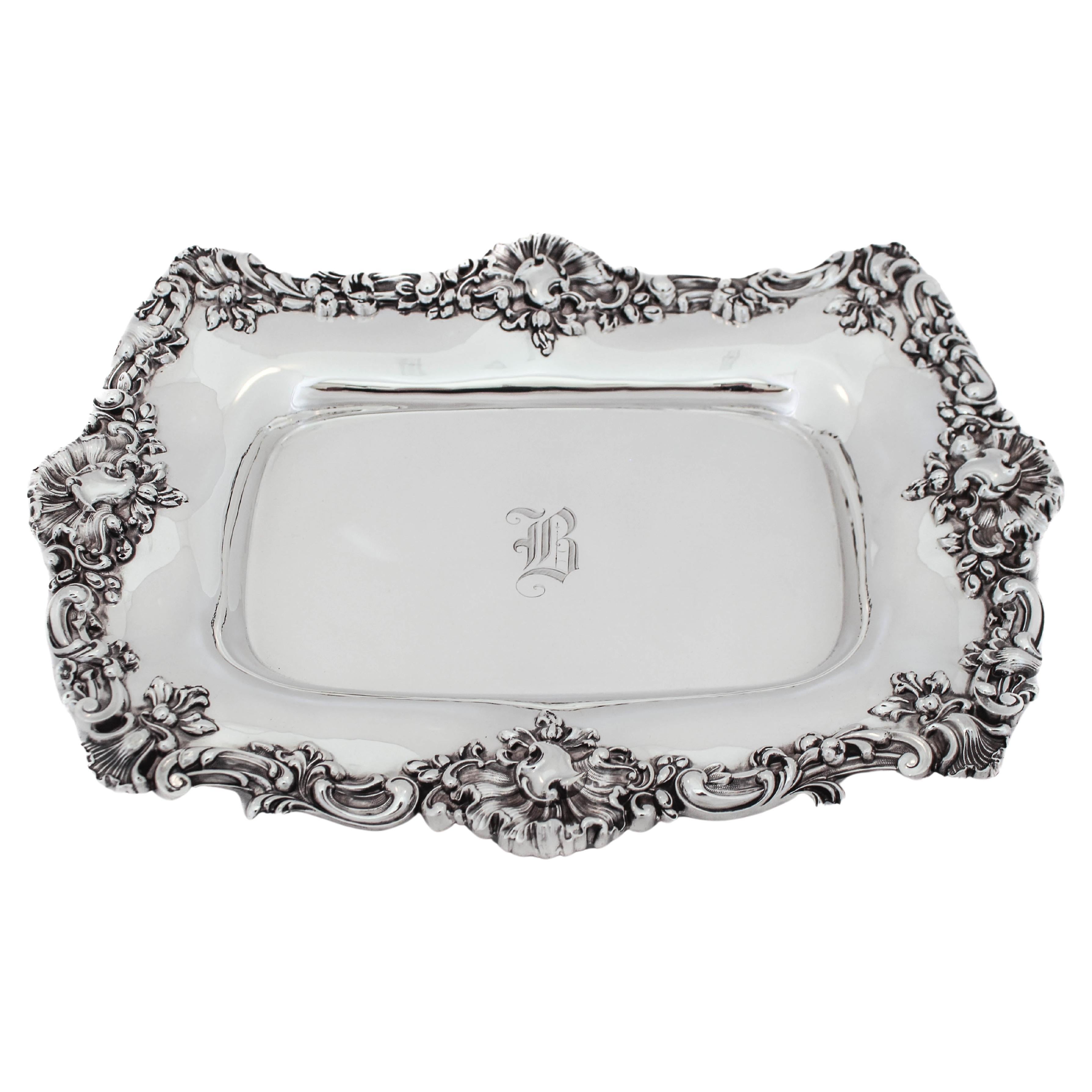 Sterling Silver Rocco Platter For Sale at 1stDibs