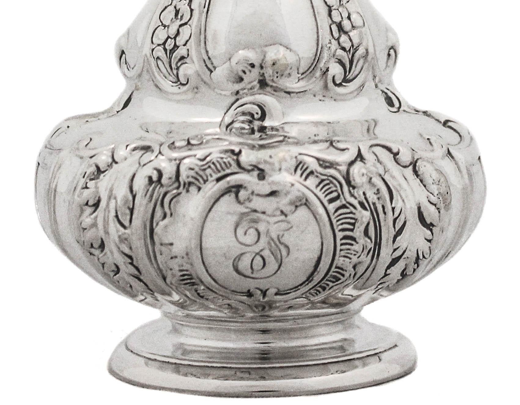 Sterling Silver Salt Shakers, circa 1900 For Sale at 1stDibs