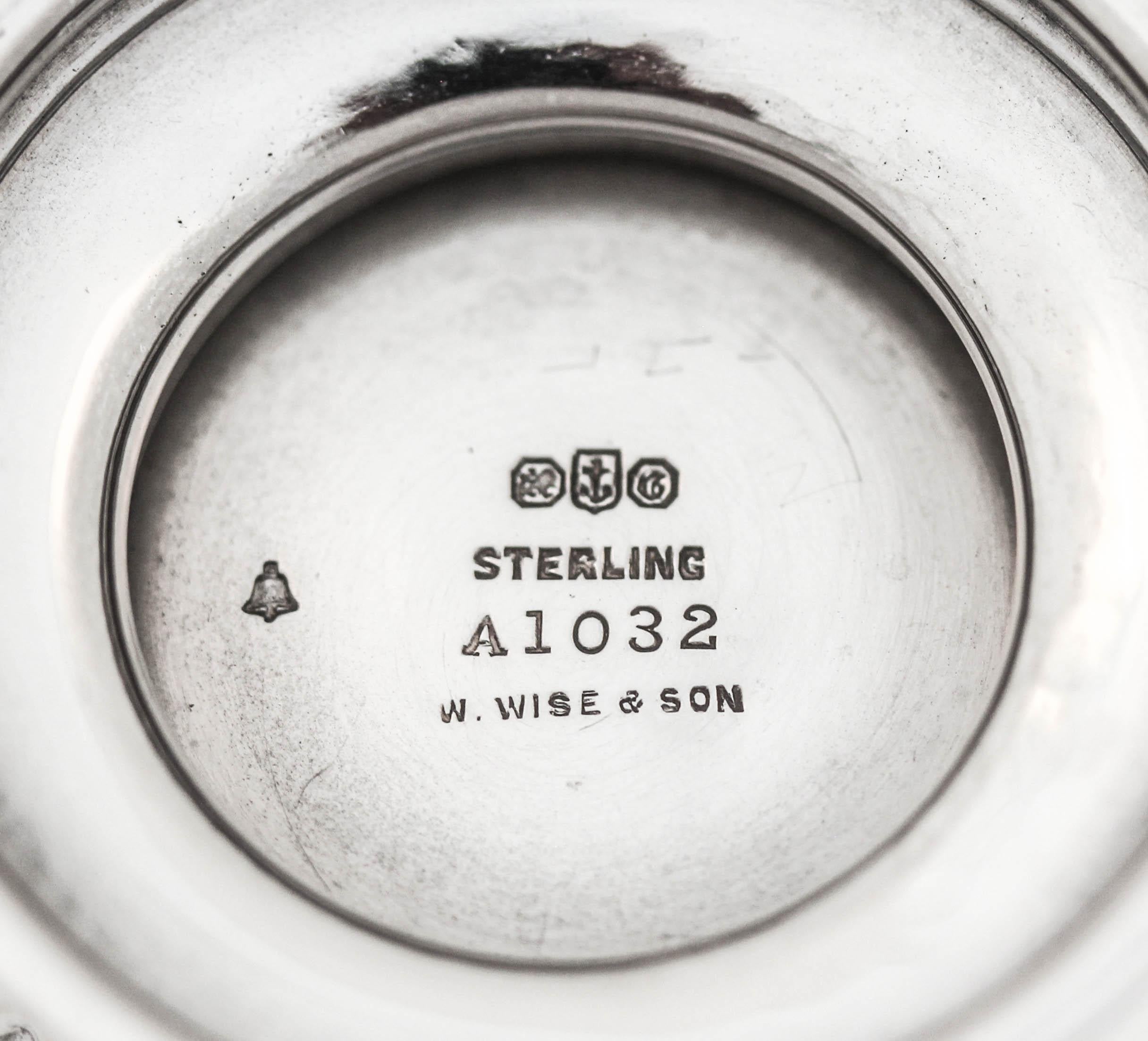 Sterling Silver Salt Shakers, circa 1900 For Sale at 1stDibs