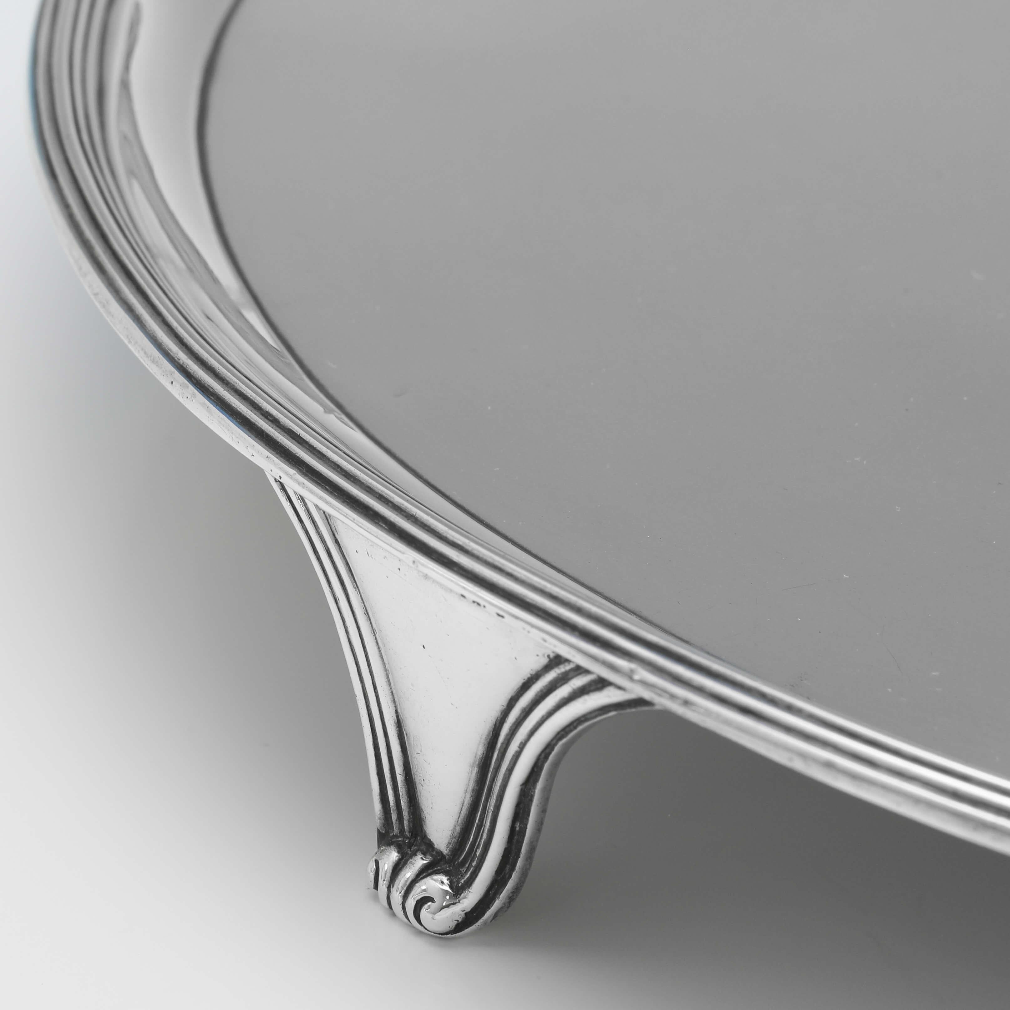 Neoclassical Antique English Sterling Silver Salver, London 1792 John ...