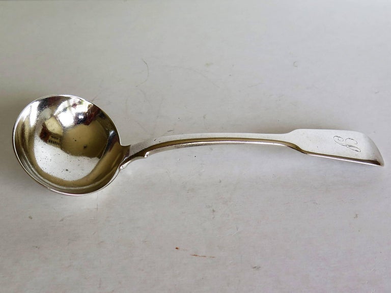 Sterling Silver Sauce Ladle or Fiddle-Back Spoon by Charles Boyton ...