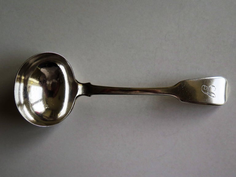 Sterling Silver Sauce Ladle or Fiddle-Back Spoon by Charles Boyton ...