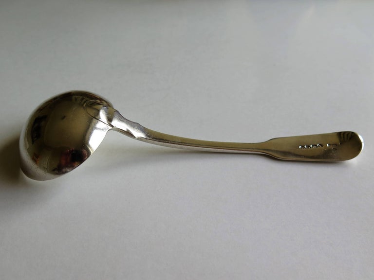 Sterling Silver Sauce Ladle or Fiddle-Back Spoon by Charles Boyton ...