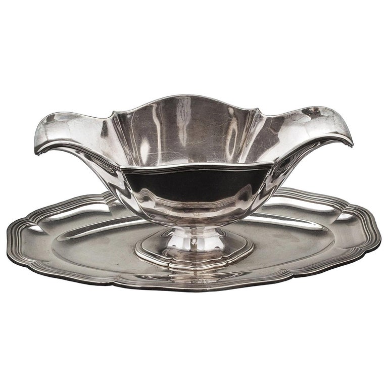 Sterling Silver Sauceboat by Leon Lapar, France, 19th Century For Sale ...