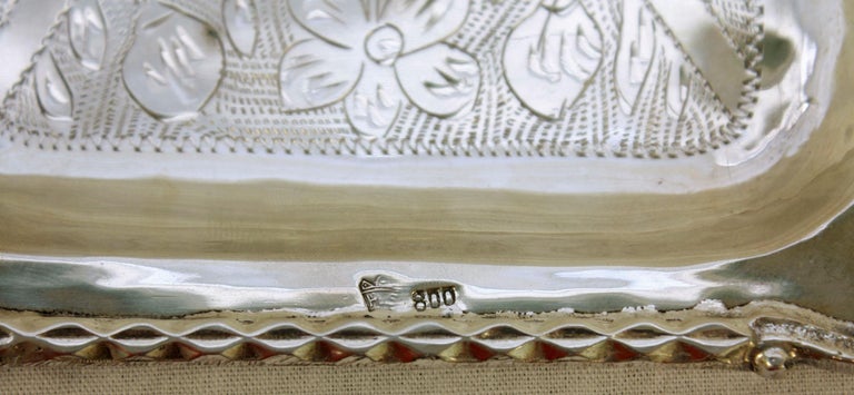 Sterling Silver Serving Engraved Plater For Sale at 1stDibs