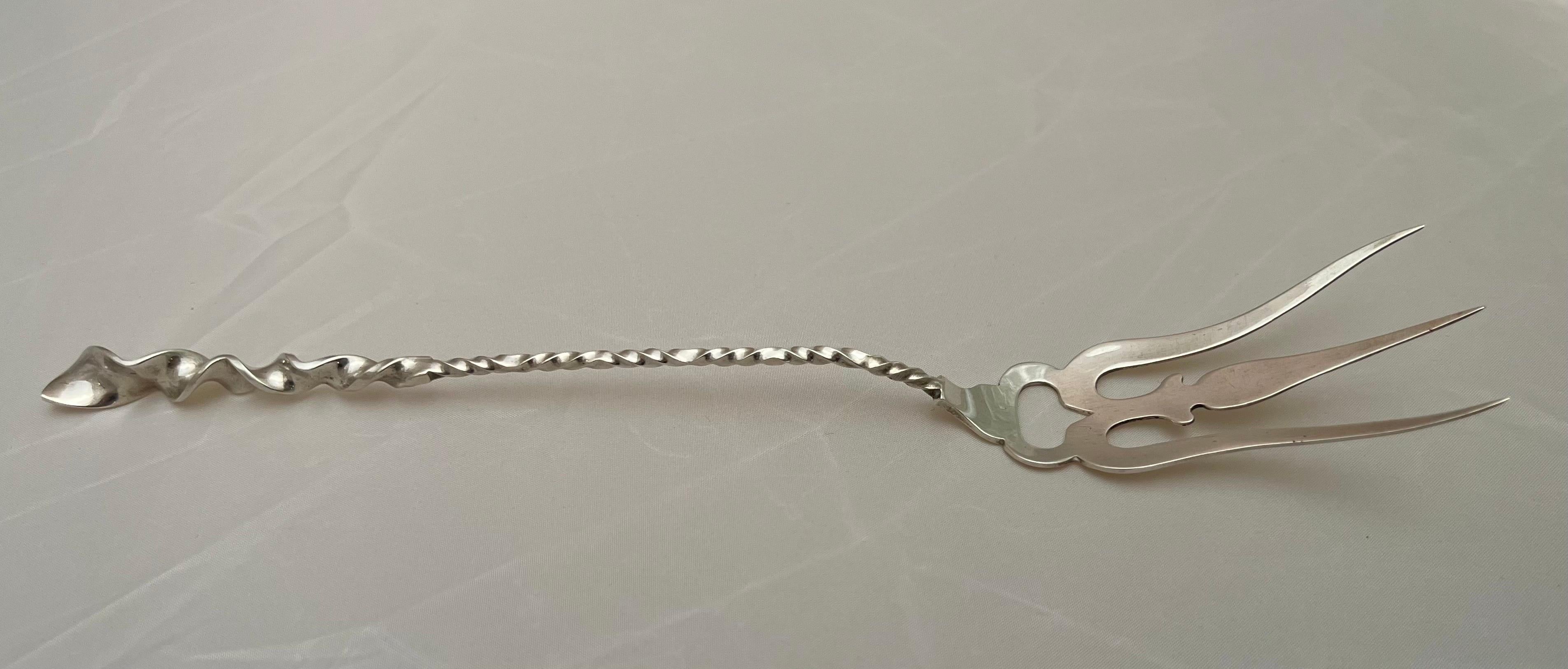 Sterling Silver Serving Fork by A. Stowell and Company at 1stDibs | a ...