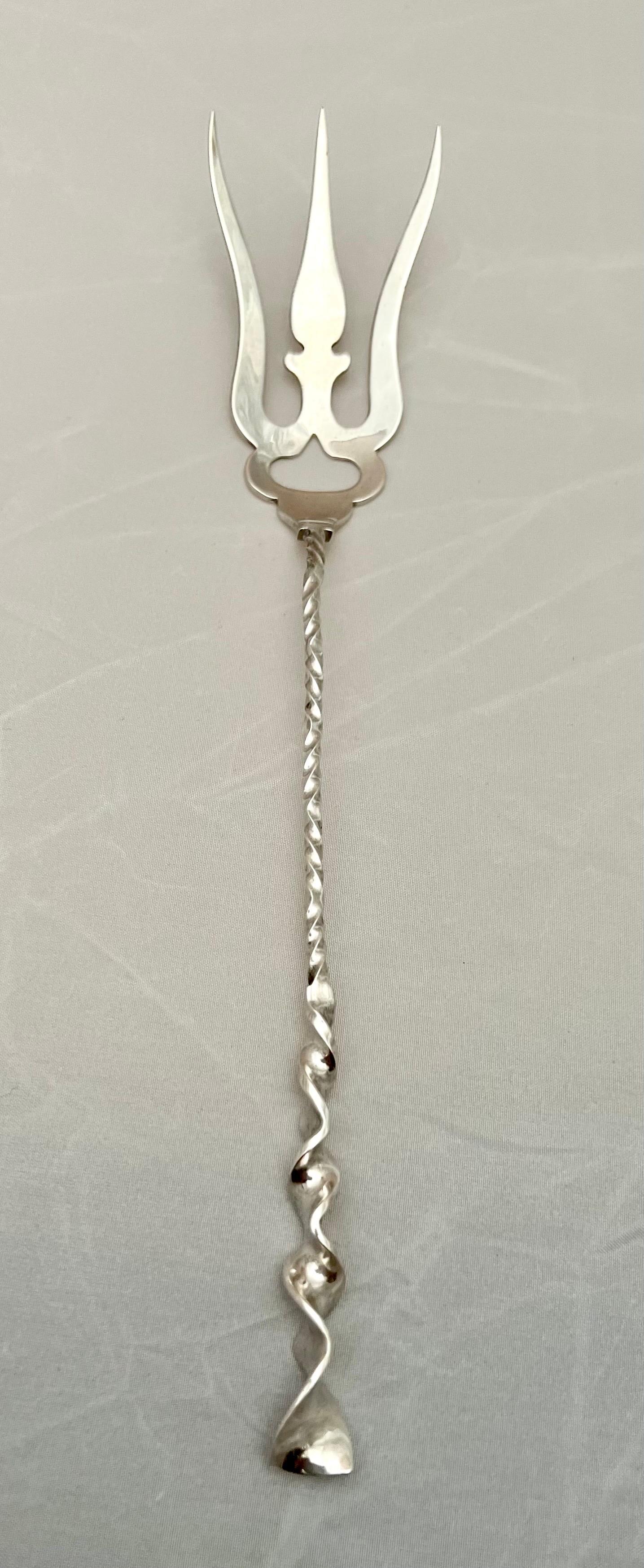 Sterling Silver Serving Fork by A. Stowell and Company at 1stDibs | a ...