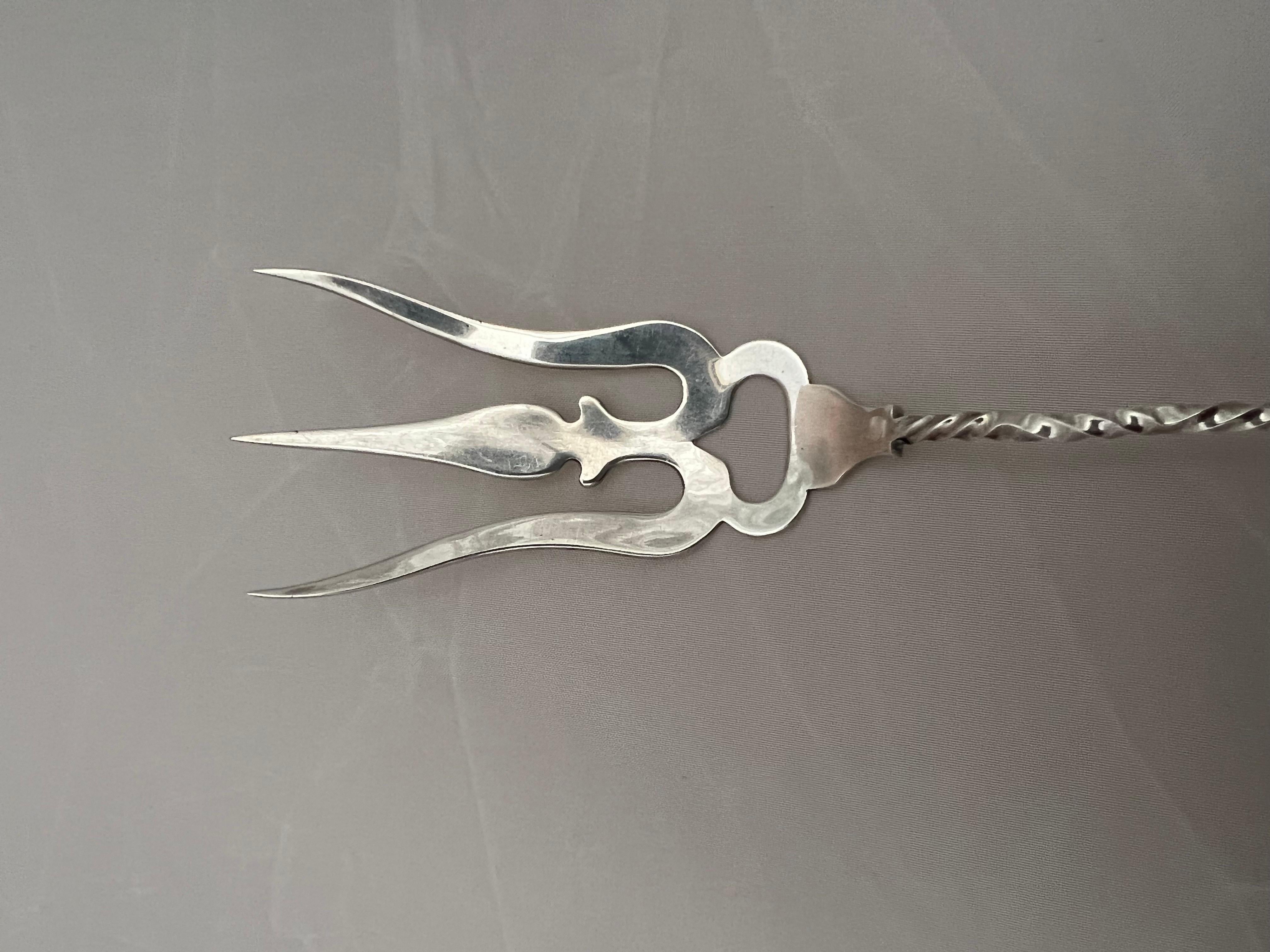 Sterling Silver Serving Fork by A. Stowell and Company at 1stDibs | a ...
