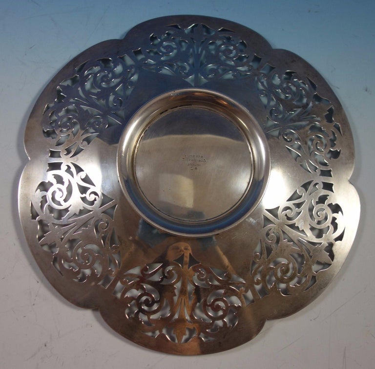 Sterling Silver Serving Plate Pierced Made for Tiffany and Co. #16 For ...