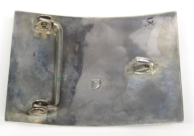 Sterling Silver SilPORFILIO and ANN SHEYKA Native American Zuni INLAY ...