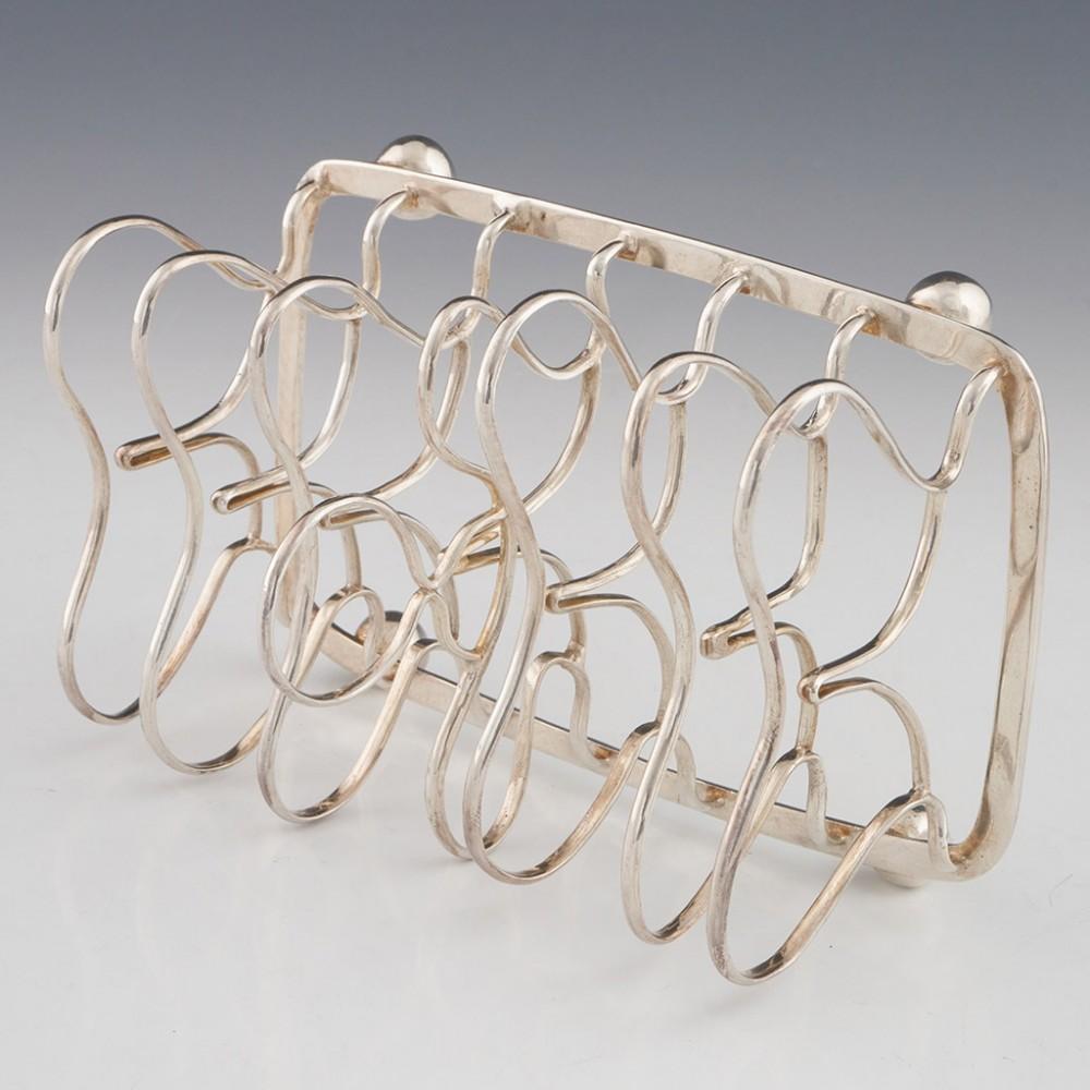 Sterling Silver Six Division Toast Rack London 1810 For Sale at 1stDibs
