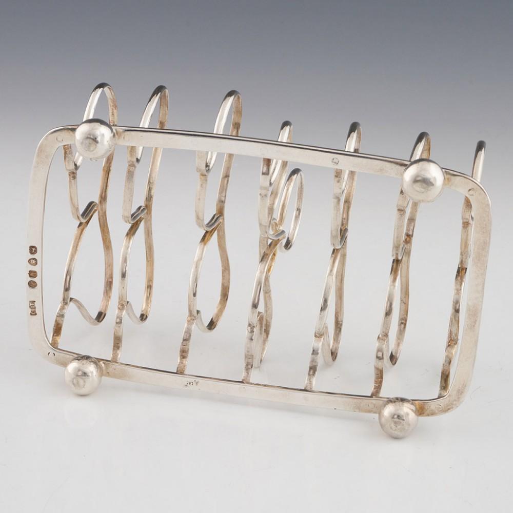 Sterling Silver Six Division Toast Rack London 1810 For Sale at 1stDibs