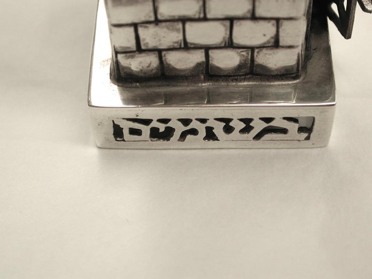 Sterling Silver Spice Box Depicting “Fiddler on the Roof” at 1stDibs