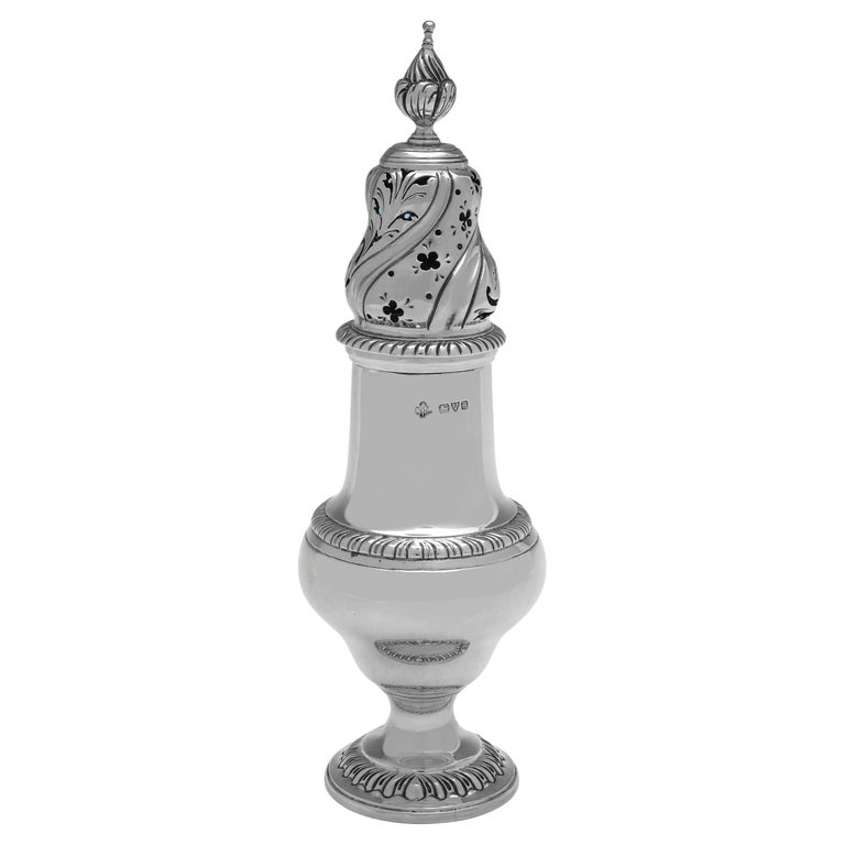 Sterling Silver Sugar Caster, Chester Hallmark 1931 For Sale at 1stDibs