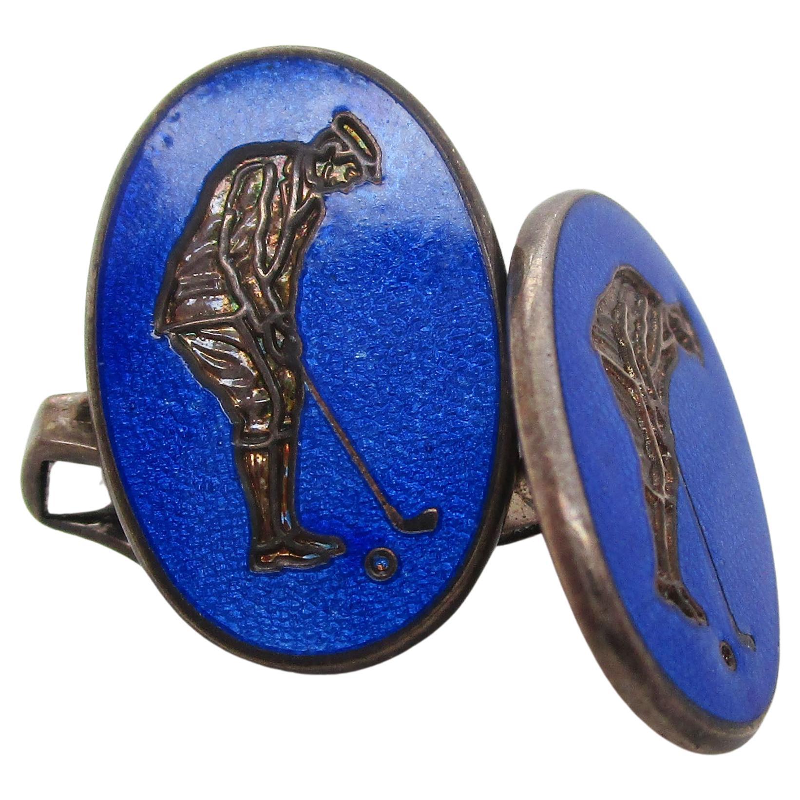 Cartier Midcentury Blue Enamel Gold Bar Cufflinks For Sale at 1stDibs ...