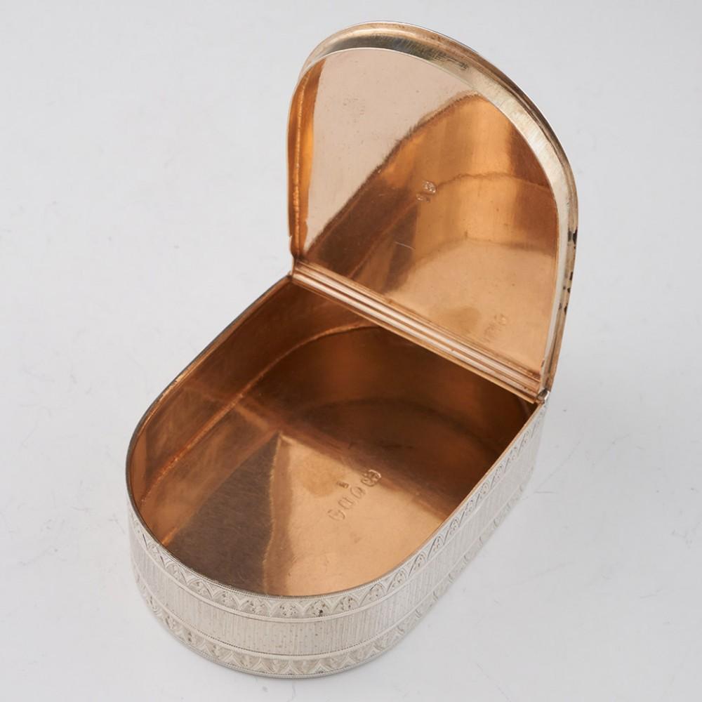 Sterling Silver Table Snuff Box Charles Hougham London 1792 at 1stDibs
