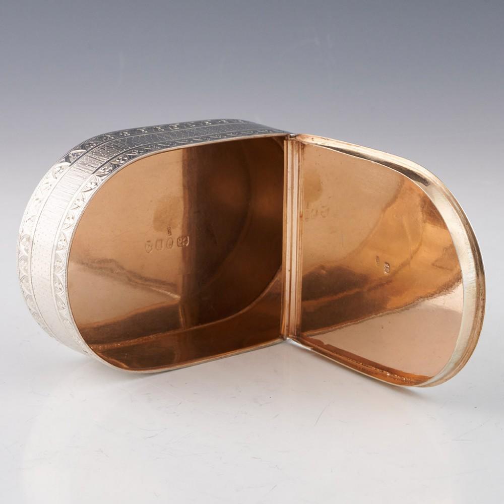 Sterling Silver Table Snuff Box Charles Hougham London 1792 at 1stDibs