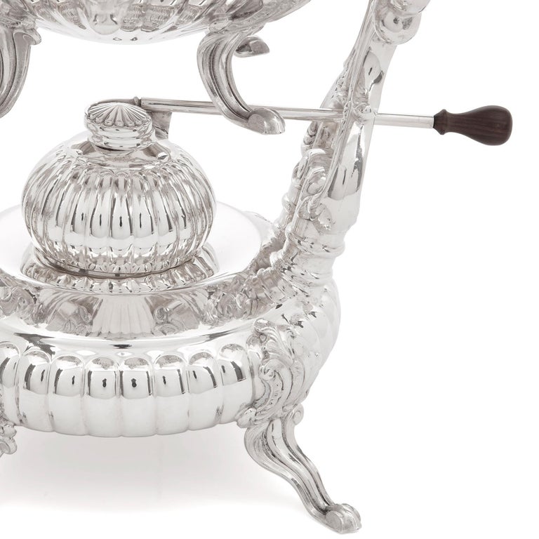 Sterling Silver Tea and Coffee Service Set on Tray by Camusso at 1stDibs