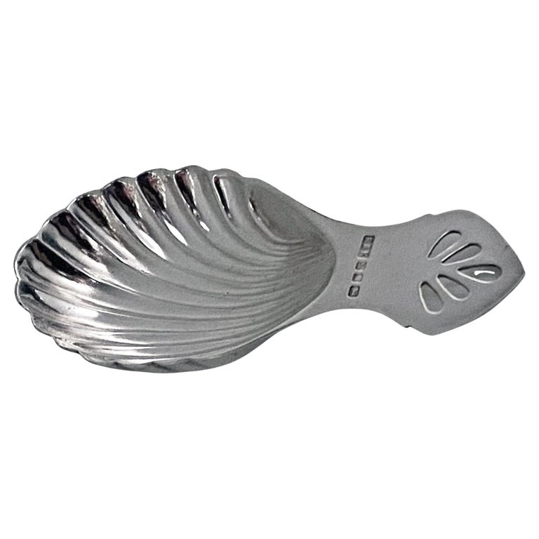 Sterling Silver Tea Caddy Spoon, London 1964 Richards and Knight For ...