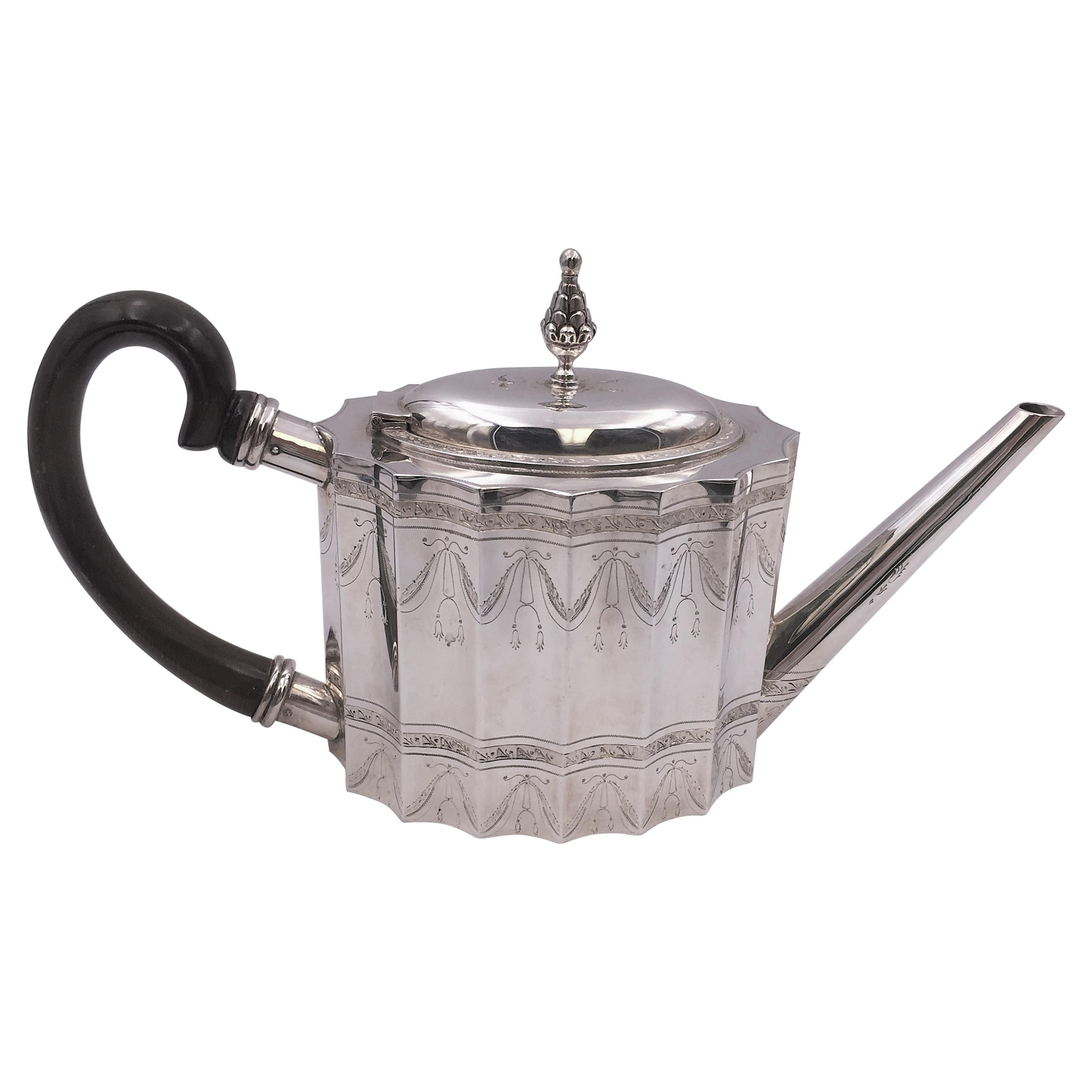 Indian Kutch Silver Tea Pot at 1stDibs