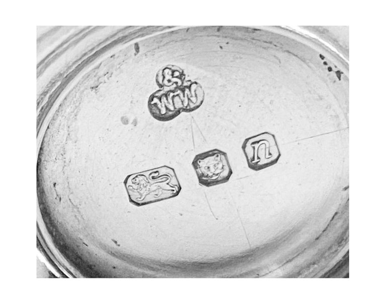 Sterling Silver Tea Strainer with Stand Wakely and Wheeler London For ...