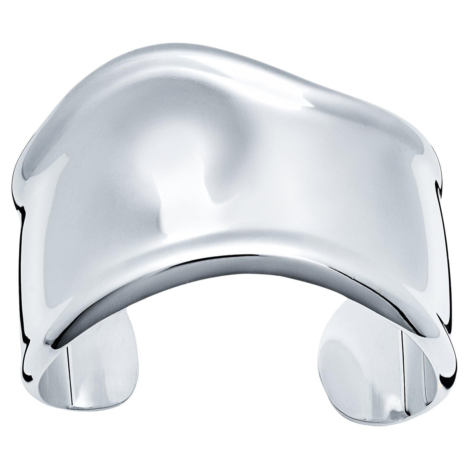 Sterling Silver Tiffany and Co. Bone Cuff by Elsa Peretti For Sale at ...