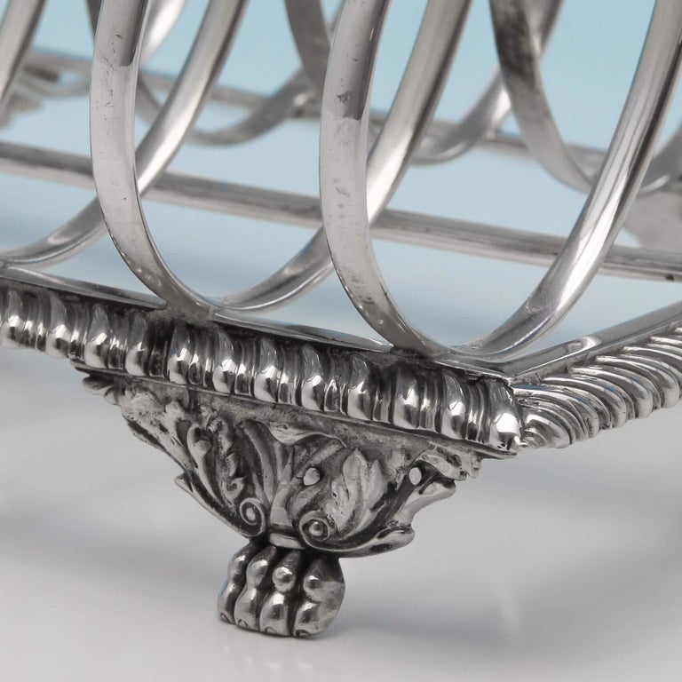 Sterling Silver Toast Rack at 1stDibs