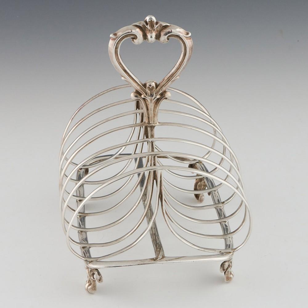 Sterling Silver Toast Rack London 1844 For Sale at 1stDibs