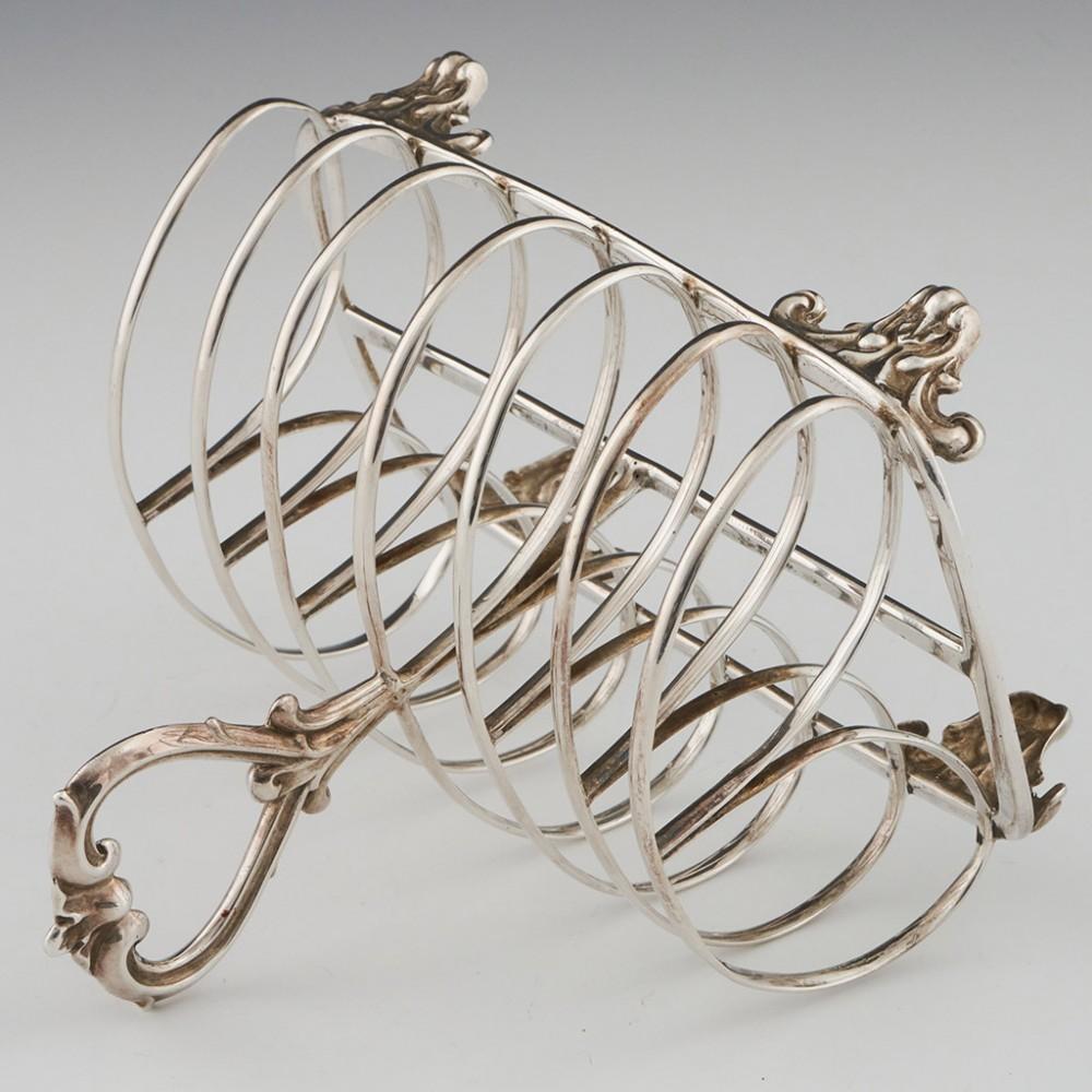 Sterling Silver Toast Rack London 1844 For Sale at 1stDibs