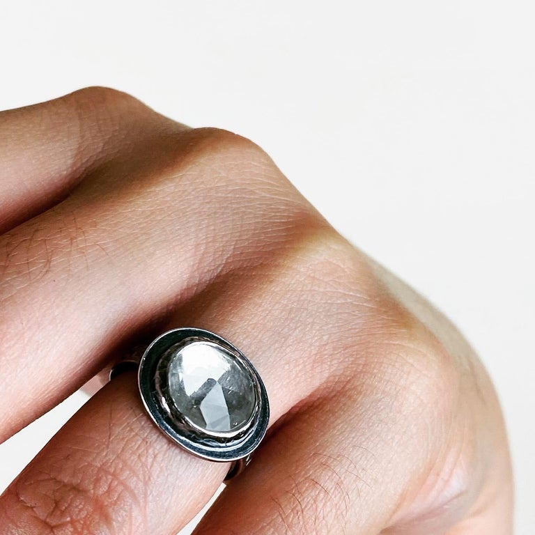 Sterling Silver Topaz Abyss Ring by TIN HAUS For Sale at 1stDibs