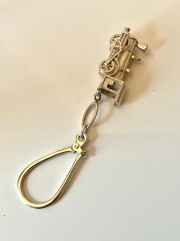 Sterling Silver Train Keychain For Sale at 1stDibs