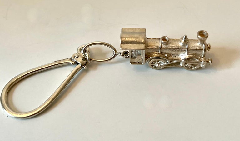 Sterling Silver Train Keychain For Sale at 1stDibs