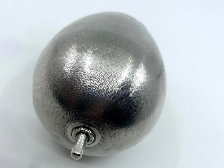 Sterling Silver Traveling Campaign Egg Chalice For Sale at 1stDibs