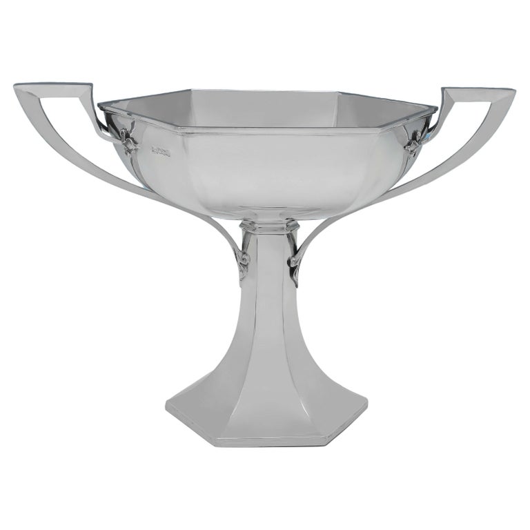 Antique Sterling Silver Trophy, Walker and Hall, Art Nouveau and Art ...