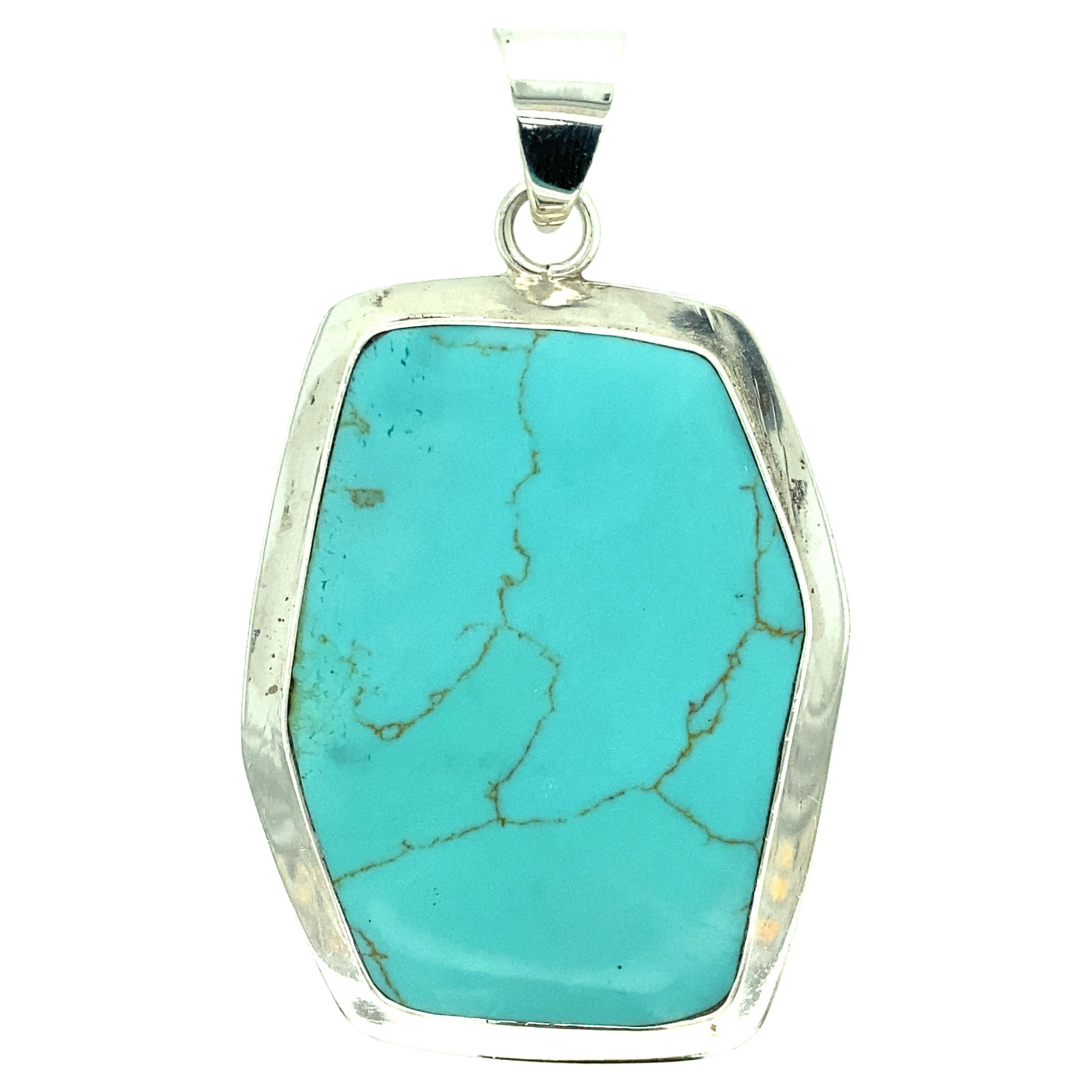 Sterling Silver Turquoise “Bennett” Bolo Tie For Sale at 1stDibs ...