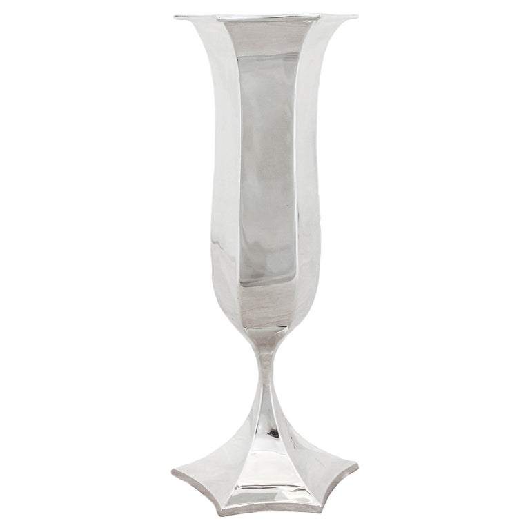 Sterling Silver Vase For Sale at 1stDibs