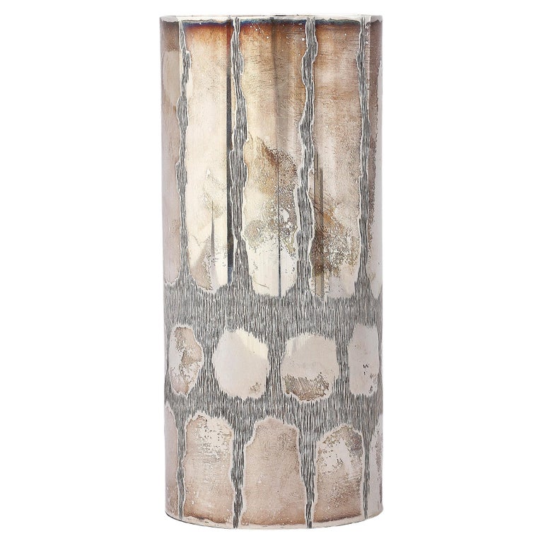 sterling silver vase made in Sweden in the 60s by Gewe malmo For Sale ...